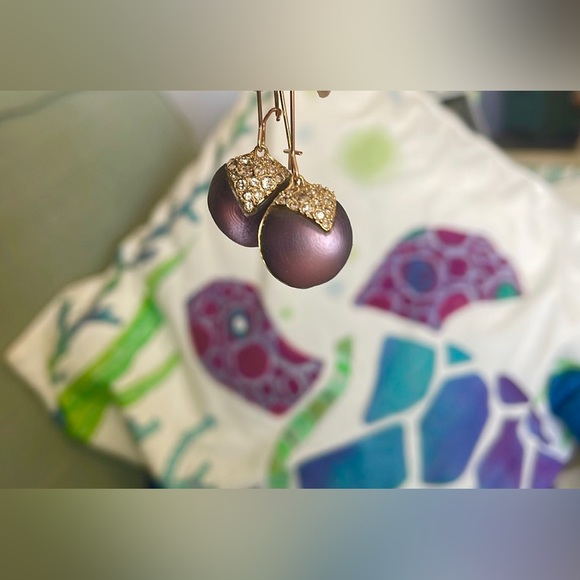 Jewelry | New Alexis Bittar Crystal Encrusted Origami Inlay Dangling ...